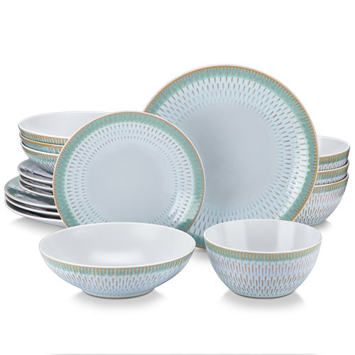 World Menagerie Bavory Stoneware Dinnerware - Set of 16 & Reviews ... World Menagerie Bavory Stoneware Dinnerware - Set of 16 & Reviews ...